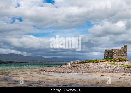 Ballinskelligs Castle near the Ring of Kerry in County Kerry, Ireland ...