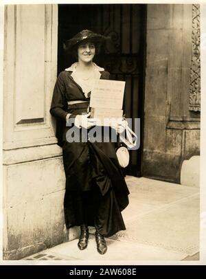 Elsie Janis, an American actress and singer, is pictured aboard the SS ...