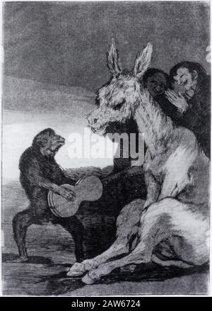 Goya. Les caprices. Brabisimo. Estampe. 1799 Stock Photo - Alamy