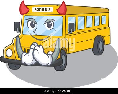 Angry school bus mascot cartoon Stock Vector Image & Art - Alamy