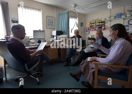 A NHS GP Doctor pictured in his general surgery. North Devon England UK Stock Photo - Alamy