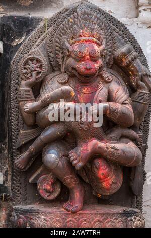 Ugrachandi statue, Bhaktapur Durbar Square, Nepal Stock Photo - Alamy