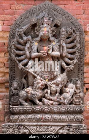 Ugrachandi statue, Bhaktapur Durbar Square, Nepal Stock Photo - Alamy