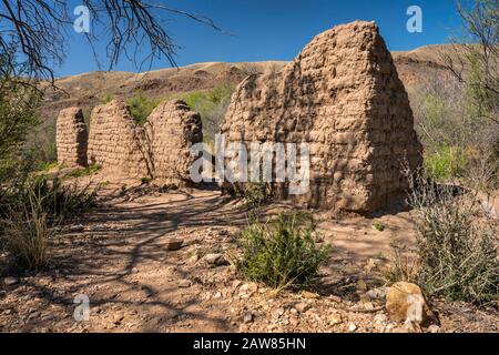 Ruins of adobe walls of Sam Nail Ranch, Ross Maxwell Scenic Drive ...