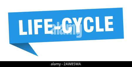 life-cycle speech bubble. life-cycle ribbon sign. life-cycle banner ...
