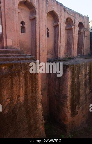 View on underground churches in Lalibela, Ethiopia Stock Photo - Alamy