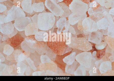 Macro photography of shiny Himalaya salt gems Stock Photo - Alamy