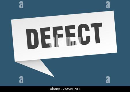 defect speech bubble. defect ribbon sign. defect banner Stock Vector Image & Art - Alamy