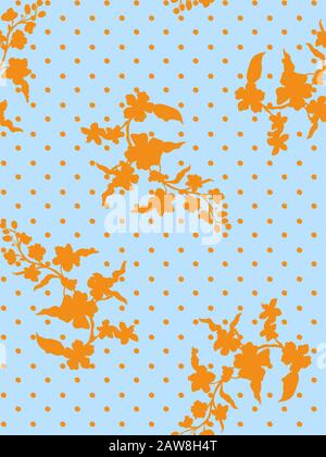 Boho ethnic ornament organic plant seamless pattern green marsh color ...