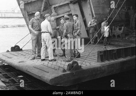 Check Corps to Priok Special Forces (KST) [officers leaving a large ...