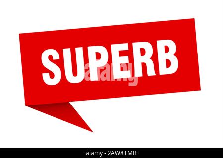 superb speech bubble. superb ribbon sign. superb banner Stock Vector ...