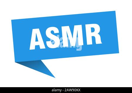 asmr speech bubble. asmr ribbon sign. asmr banner Stock Vector Image ...