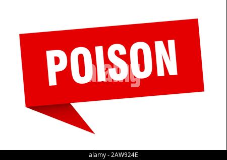 poison speech bubble. poison ribbon sign. poison banner Stock Vector ...