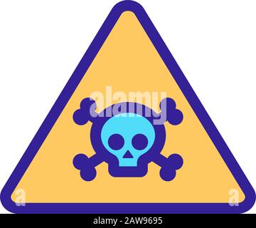 sign of defeat by the current icon vector. Isolated contour symbol ...