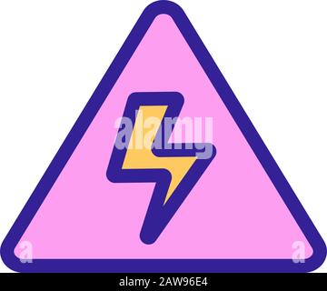 sign of defeat by the current icon vector. Isolated contour symbol ...