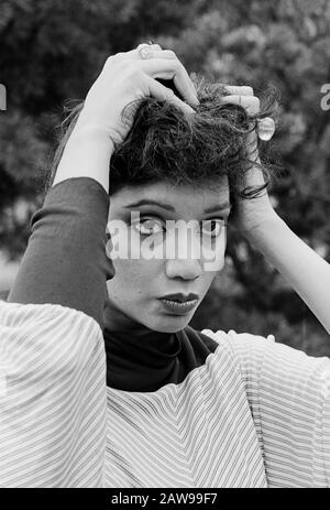 Asha Puthli, indische Sängerin und Schauspielerin, in Hamburg ...