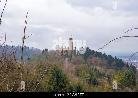 Castle / Ruin named Burgruine Windeck near Weinheim, Germany Stock ...