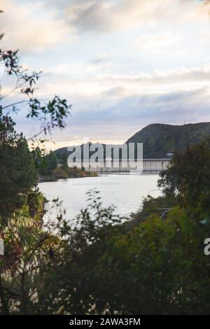 Hollywood Dam reservoir better known as hollywood lake los angeles ...