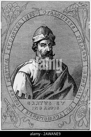 The spanish FRANCISCO PIZARRO González ( 1475 - 1541 ) , conquistador ...
