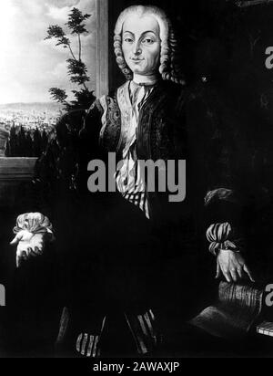 A portrait of Bartolomeo Cristofori, the inventor of the piano. This ...