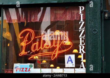 Patsy's Pizzeria, 2287 1st Avenue, New York, NY. exterior storefront of ...