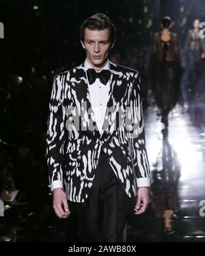 Models walk the runway at the Tom Ford spring/summer 2022 fashion show ...