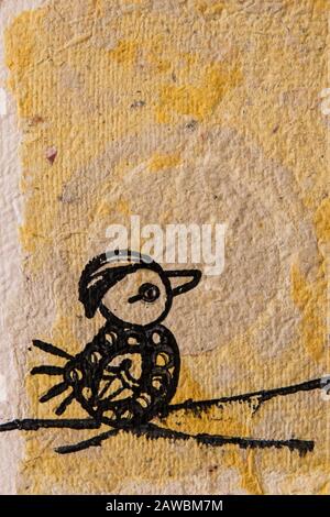 Illustration of shamanic power animal bird Stock Photo - Alamy