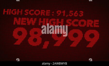 Game Over Retro Video Game Display Illustration Stock Photo - Alamy