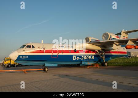 Demonstration of the Beriev Be-200 multipurpose amphibious aircraft ...