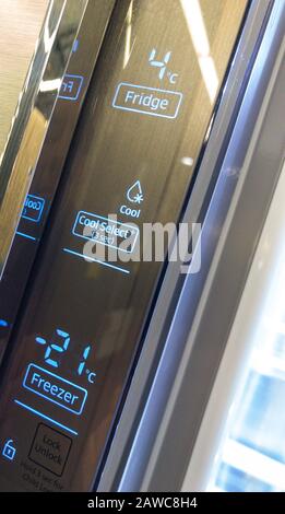 digital push-button dashboard of refrigerator Stock Photo - Alamy