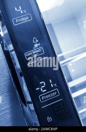 digital push-button dashboard of refrigerator Stock Photo - Alamy