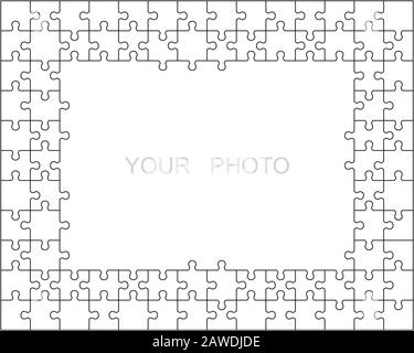Border puzzle template Stock Photo - Alamy