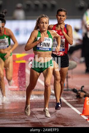DOHA - QATAR - SEP 27: Michelle Finn (IRL) competing in the women’s ...