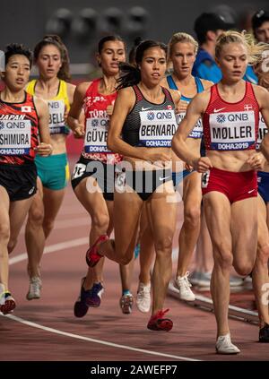 DOHA - QATAR - SEP 27: Maria Bernard-Galea (CAN) competing in the women ...