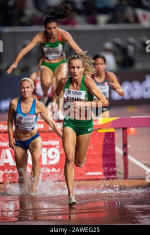 DOHA - QATAR - SEP 27: Michelle Finn (IRL) competing in the women’s ...