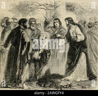 Jesus give Peter the keys of the kingdom of heaven, fresco in the ...