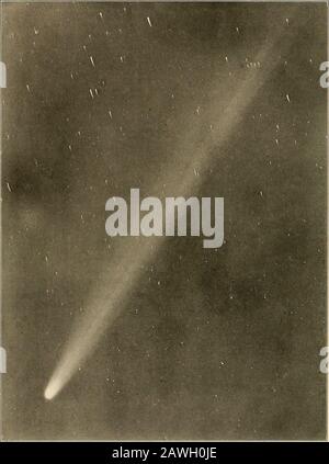 Photograph of Halley's Comet in 1910. Discovered by Edmond Halley (1656 ...