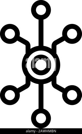 Dice, cubes, vector illustration outline icon isolated on white ...