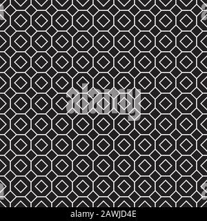 Seamless Octagonal Weave Pattern Texture Background Stock Vector Image ...
