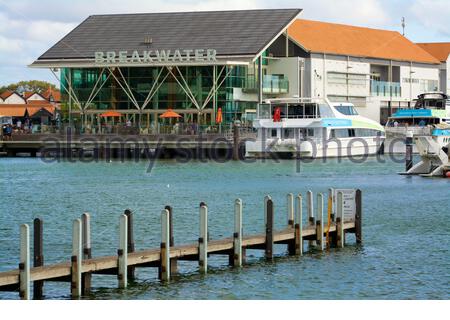 Breakwater tavern at Sorrento Quay, Hillarys Boat Harbour, in the Stock ...