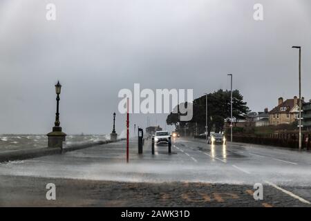 Poole, Dorset, UK. Sunday 9th February 2020. Storm Ciara smashes into ...