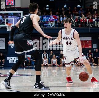Saint Mary's guard Alex Ducas during an NCAA college basketball game ...