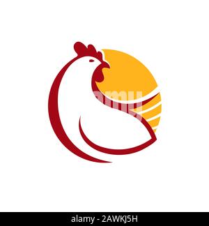 chicken farm animal icon vector illustration graphic design Stock ...