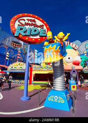 Bart Simpson character at Universal Studios Orlando Florida Stock Photo ...