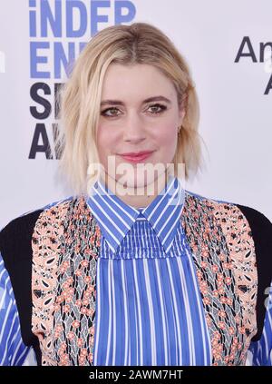 Greta Gerwig attending the Film Independent Spirit Awards 2014 Stock ...