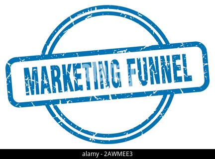 marketing funnel stamp. marketing funnel round sign. label on ...
