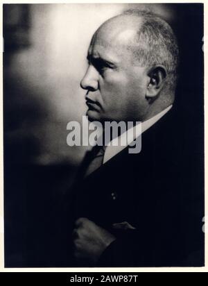 Portrait of Benito Mussolini, 1930 Stock Photo - Alamy