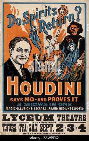 The most celebrated american magician HARRY HOUDINI ( 1874 - 1926 ...