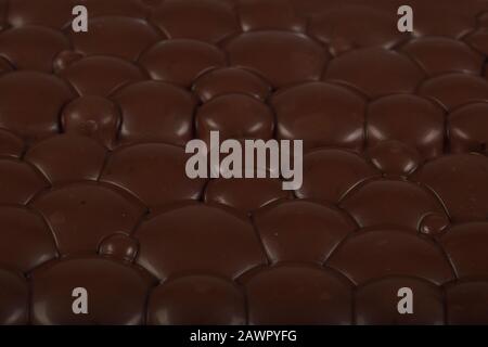 milk chocolate bar, chocolate popping (popcik) isolated on white ...