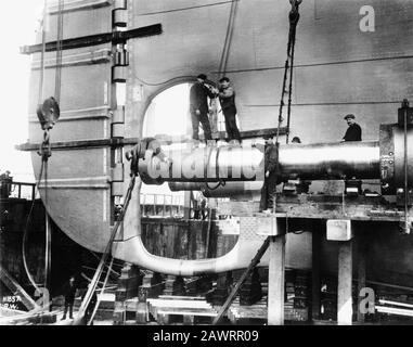 1911 , Belfast , IRELAND : The british Ocean Liner RMS TITANIC ...